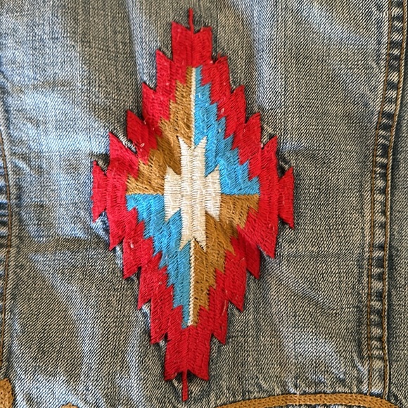 Western denim bank | Jackets & Coats | Vintage Branded Western Denim ...